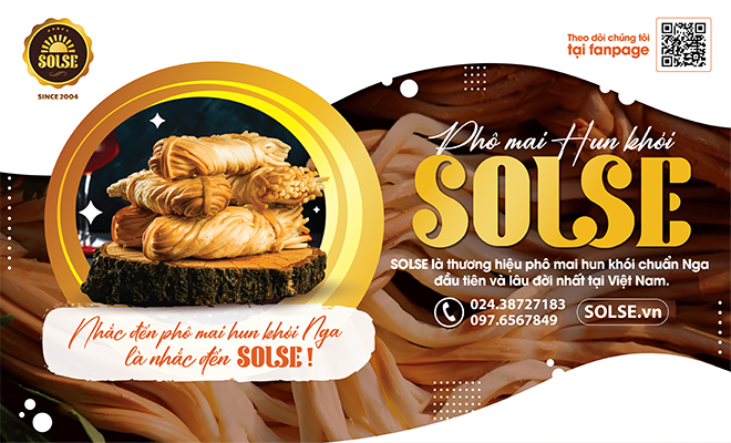 Trang chủ - Phô mai Hun khói SOLSE