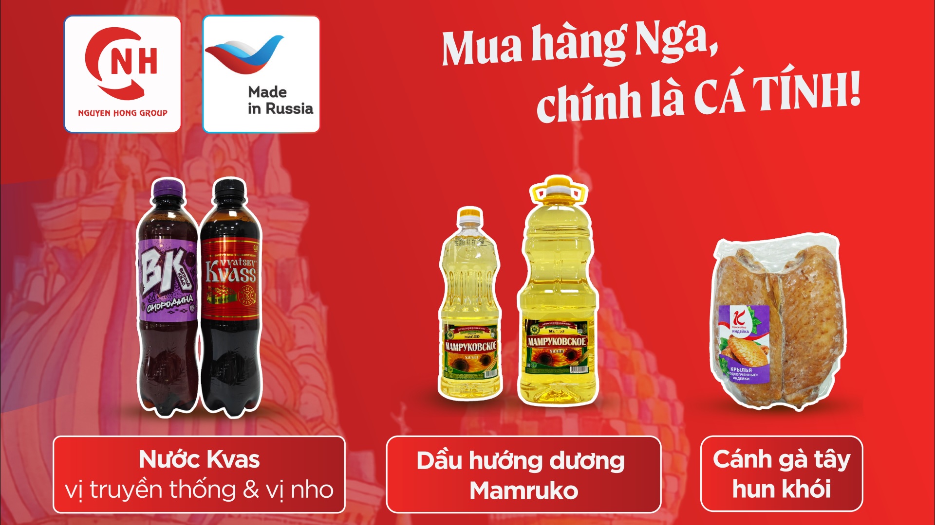 Russia Corner: Thông tin chính thức về Góc hàng Nga WinMart