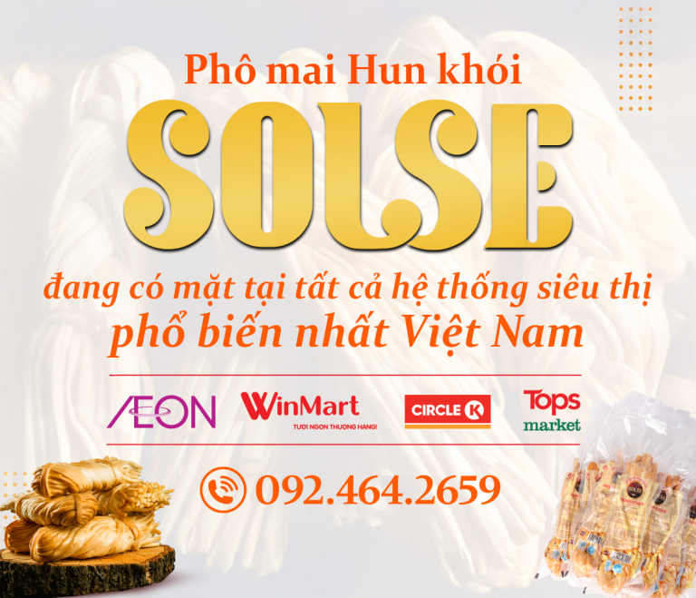 Trang chủ - Phô mai Hun khói SOLSE