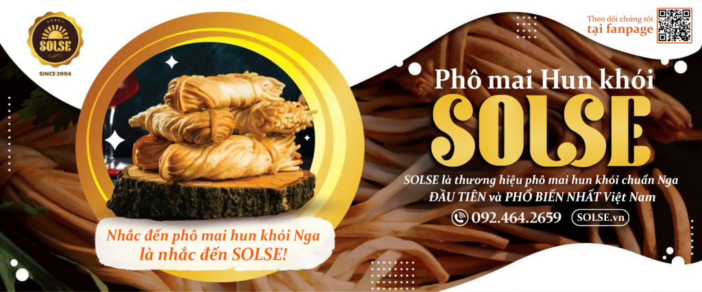 Trang chủ - Phô mai Hun khói SOLSE