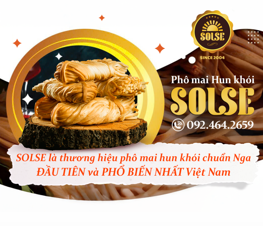 Trang chủ - Phô mai Hun khói SOLSE