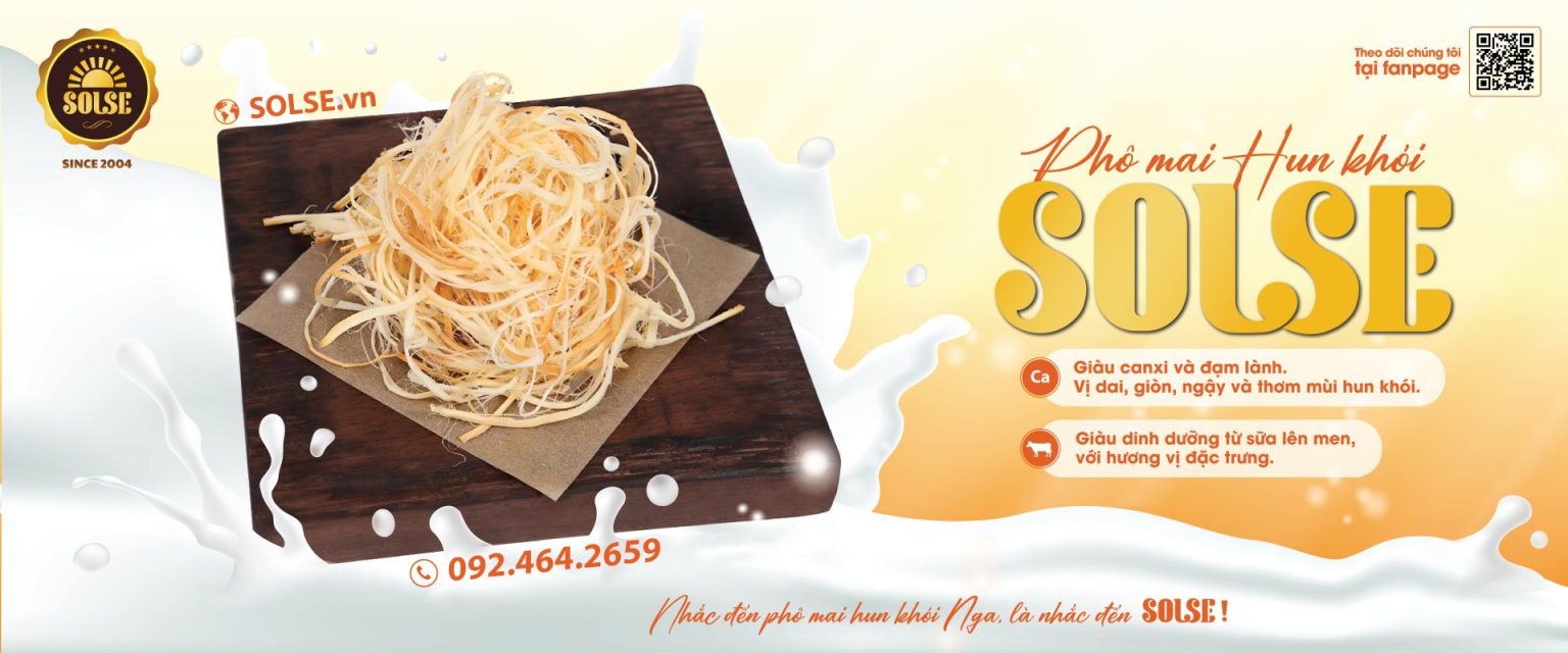 Trang chủ - Phô mai Hun khói SOLSE